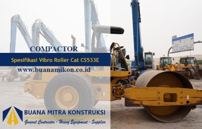 Spesifikasi Vibro Roller Cat CS533E, Cek Selengkapnya!
